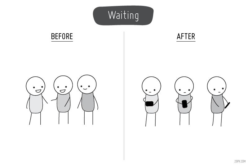 Before and After Cell Phones (5 Pics) Before and After Cell Phones (5 Pics)