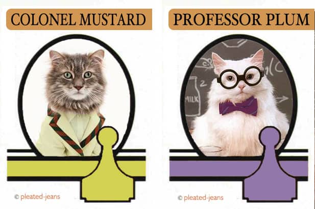 Clue Board Game - Cat Edition