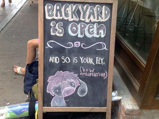 18 Funny Chalkboard Signs