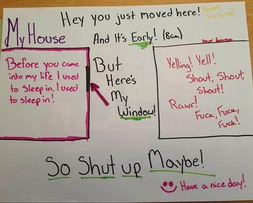 20 Angry Notes From Neighbors
