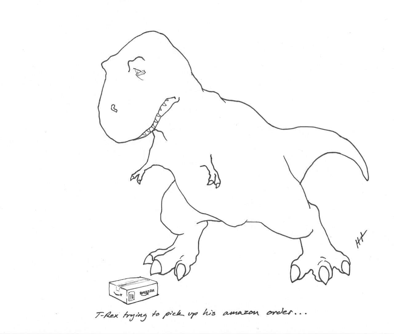 T-Rex Trying Things (20 Pics)