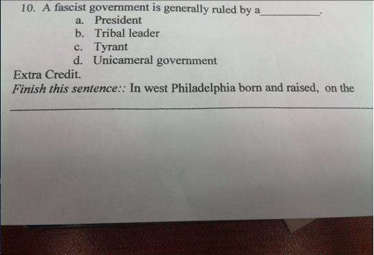 Most bizarre exam question? | Wrestling Forum