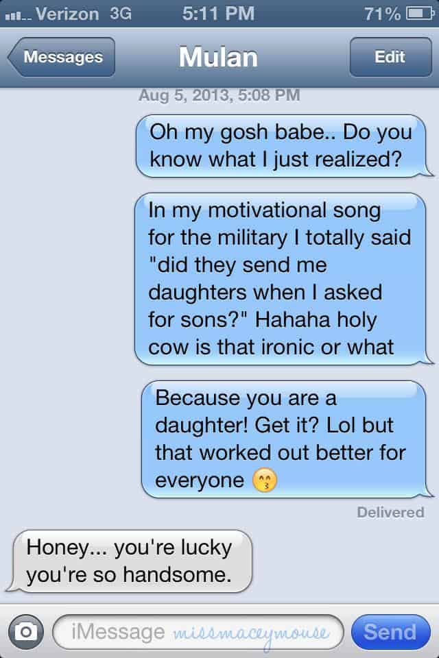 Disney Princesses Text Their Princes (10 Pics)