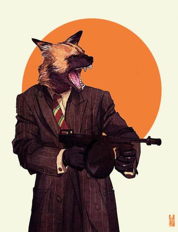 20 Awesome Illustrations of Humanized Animals