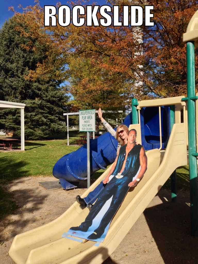 Family Goes Pun Crazy With Cardboard Cut-Out of The Rock (23 Pics)