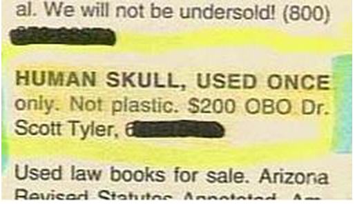 19 Funny Classified Newspaper Ads