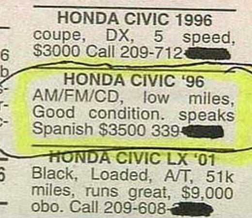 19 Funny Classified Newspaper Ads