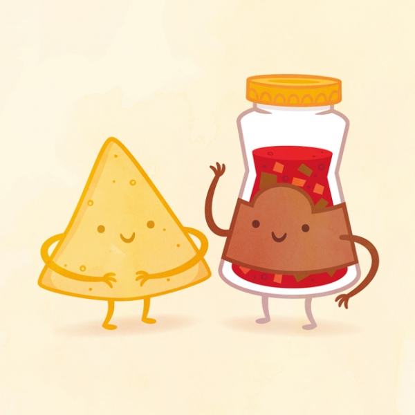 'Taste Buds' Illustrated Series Pairs Up Foods as Best Friends