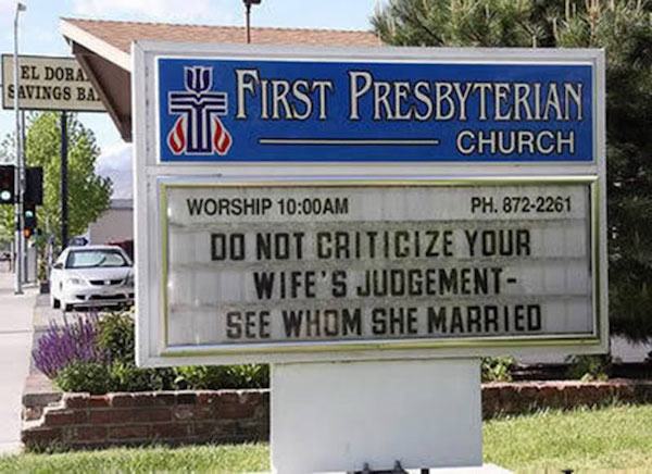 20 Silly Messages Spotted on Neighborhood Church Signs